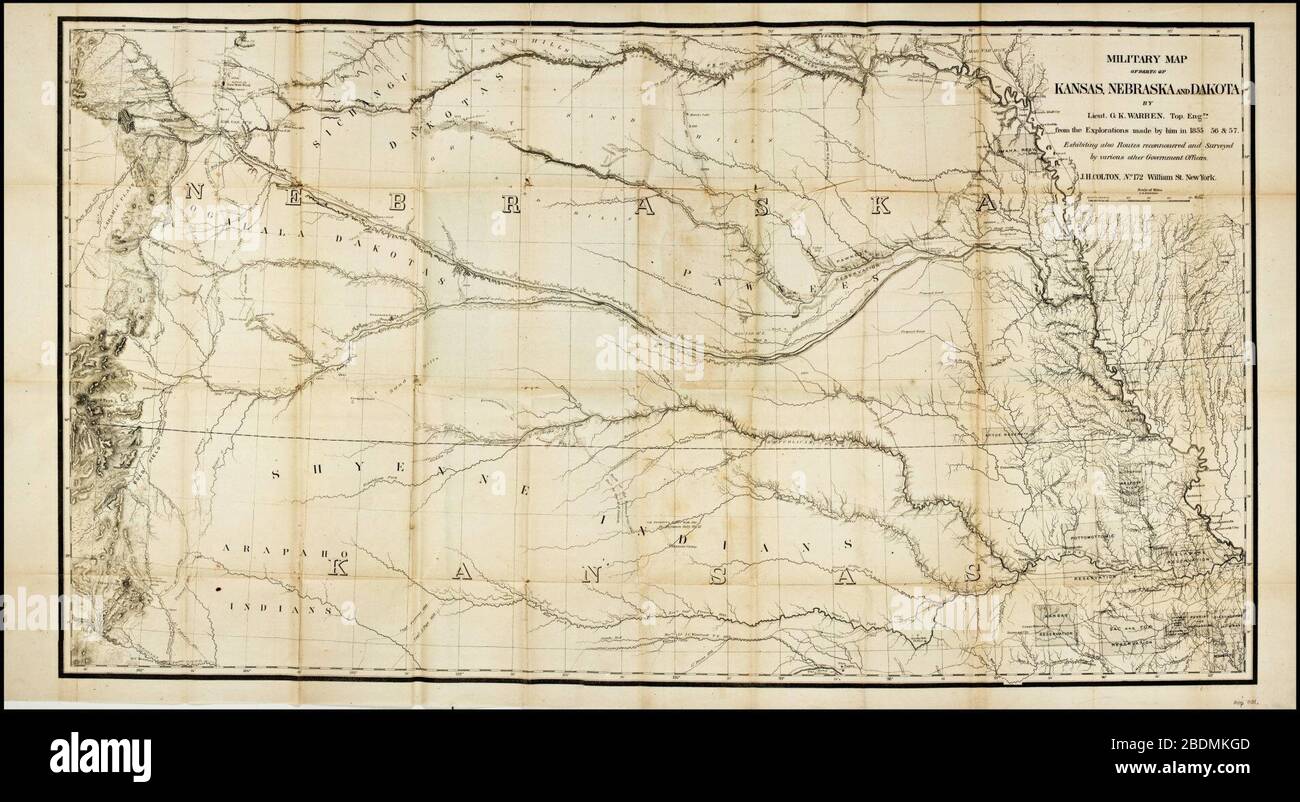 Bleeding Kansas 1856 Map