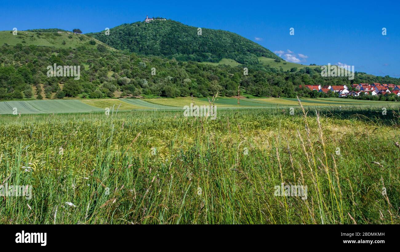 Blick zur Burg Teck bei Owen, BW, Deutschland Stock Photo - Alamy