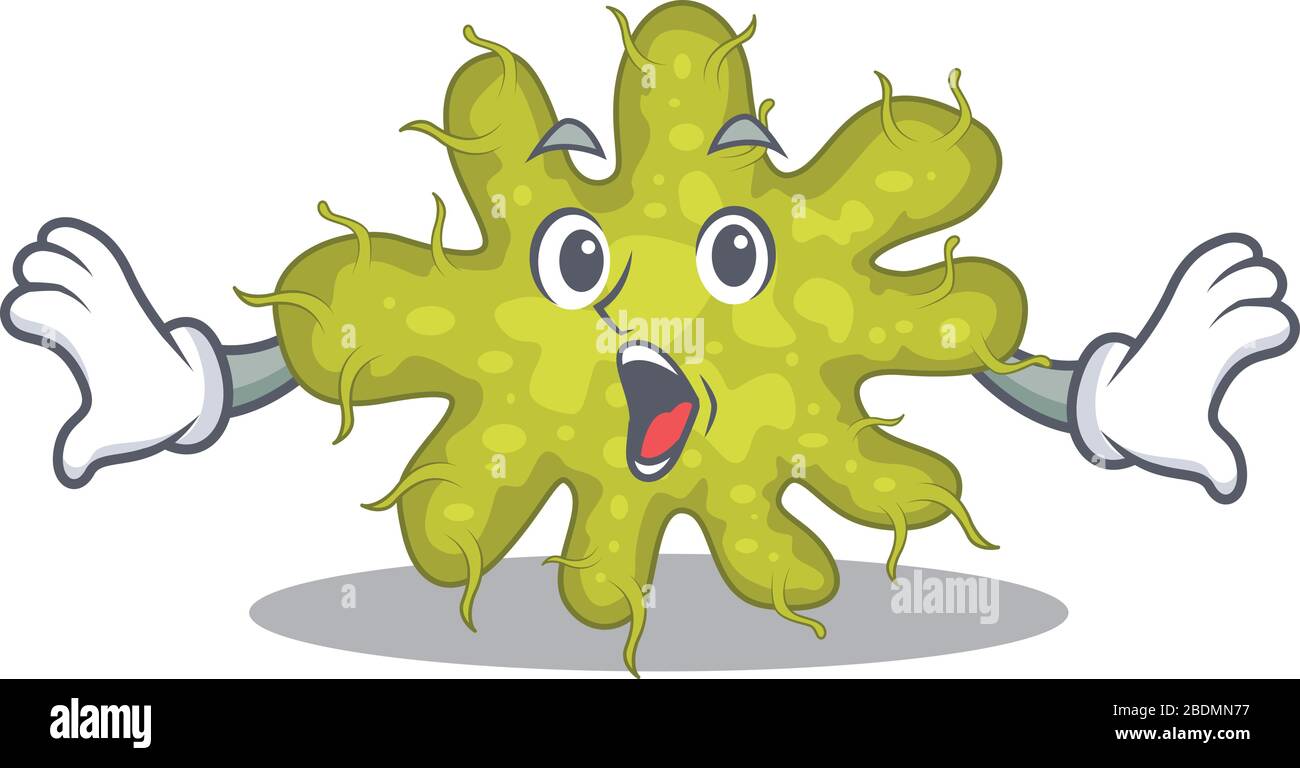 Shocked bacteria cartoon Cut Out Stock Images & Pictures - Alamy