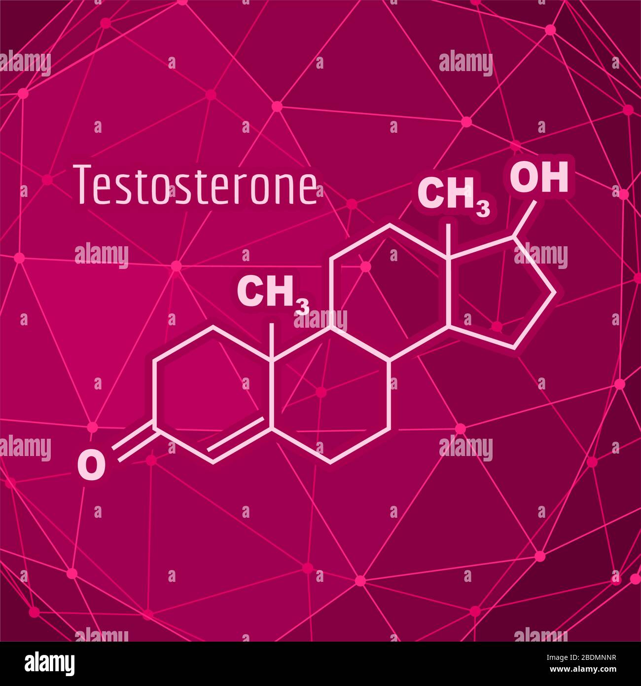 Testosterone molecular Stock Vector Images - Alamy