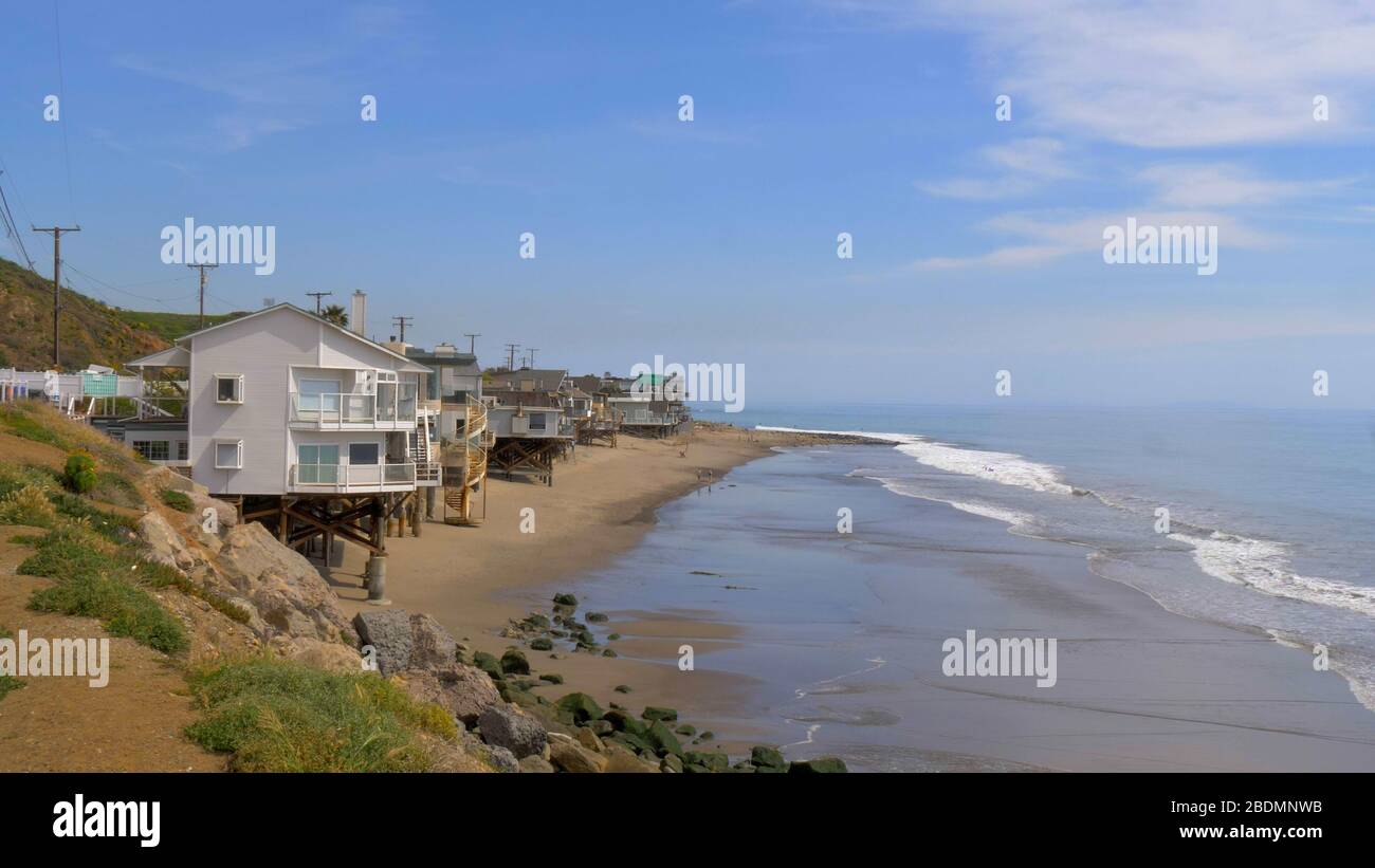 Malibu Beach at the Pacific Coast Highway - MALIBU, USA - MARCH 29 ...