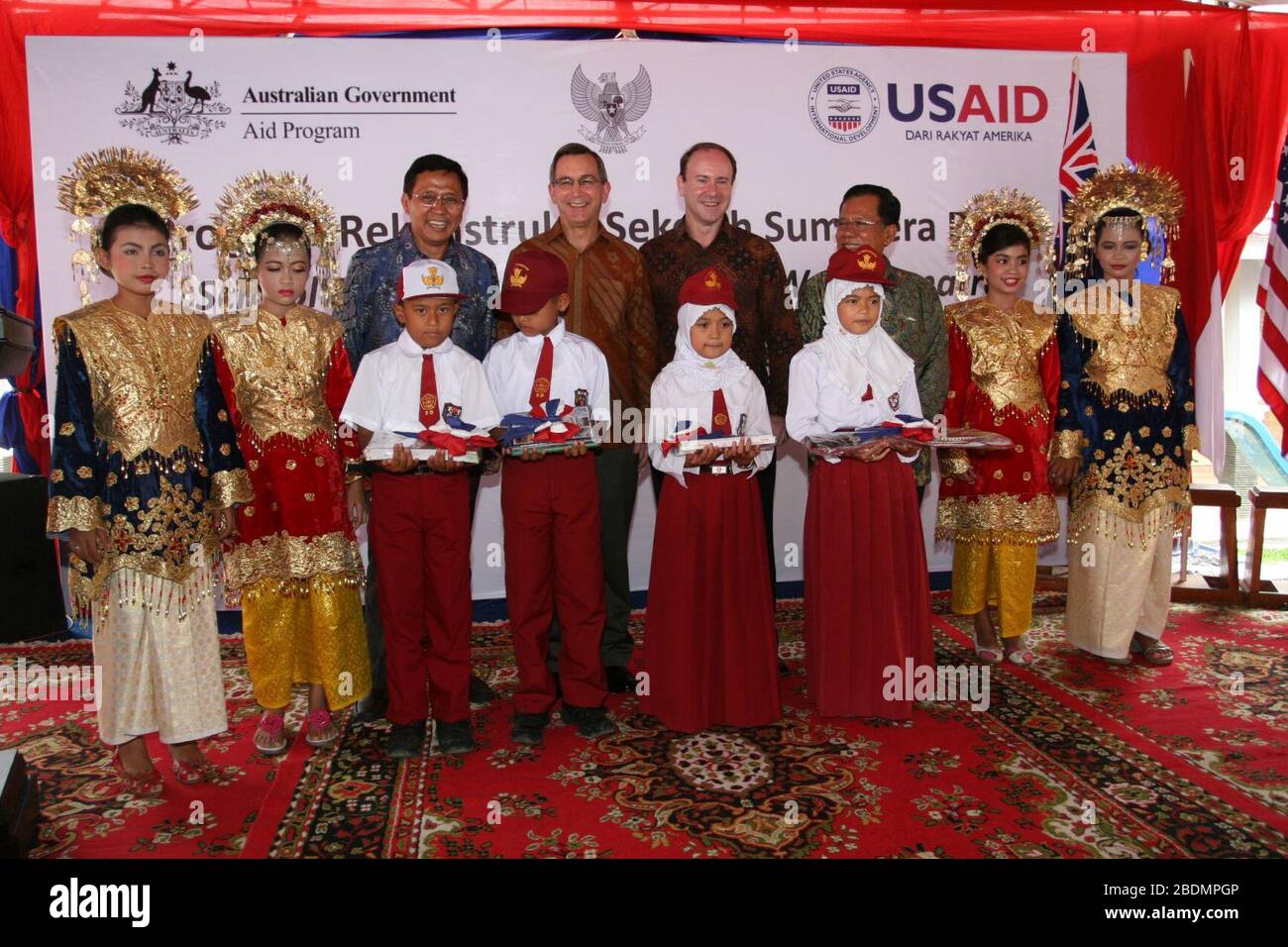 Handover Ceremony of 34 W.Sumatra Schools Stock Photo - Alamy