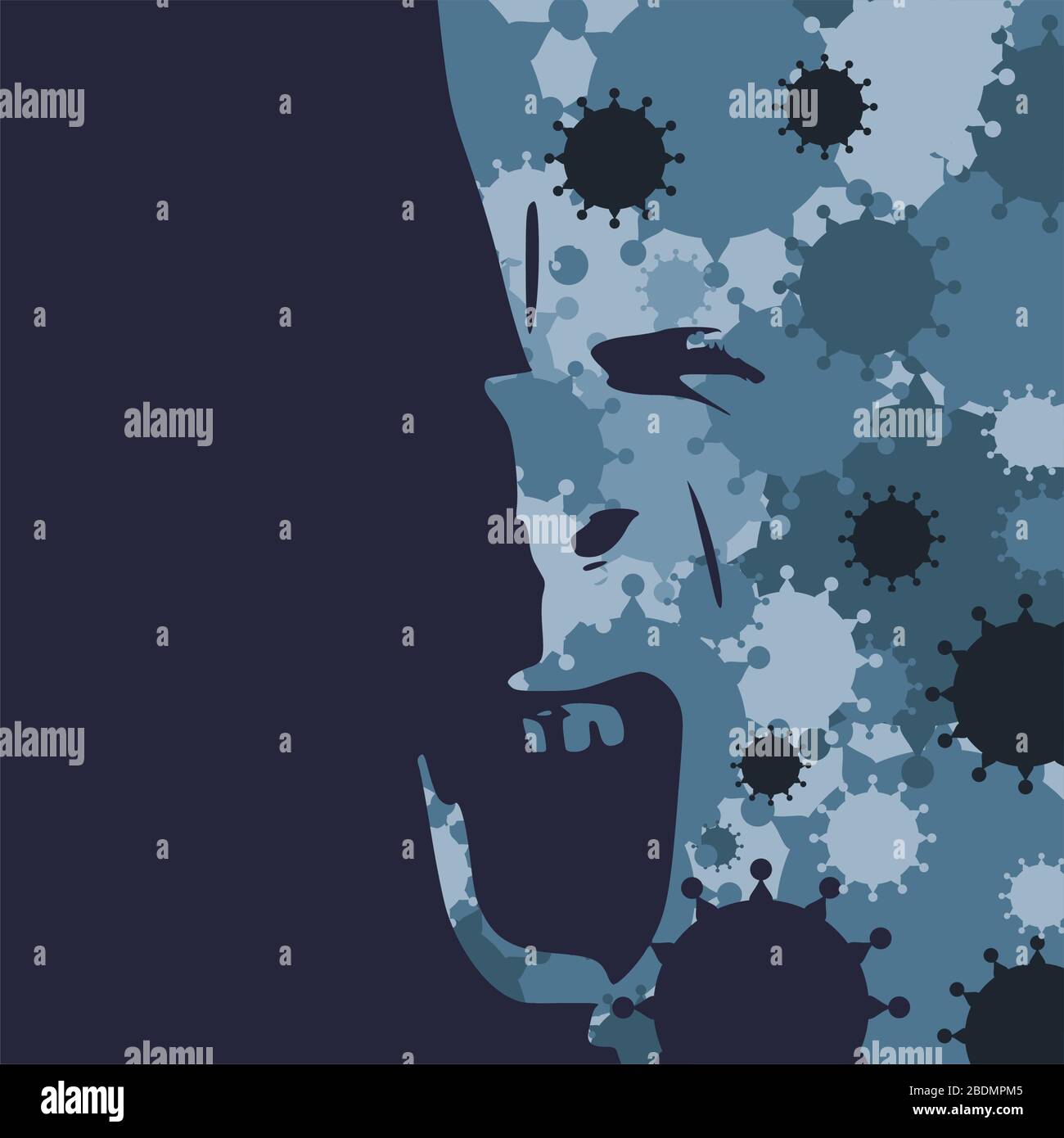 Human head and viruses Stock Vector Image & Art - Alamy