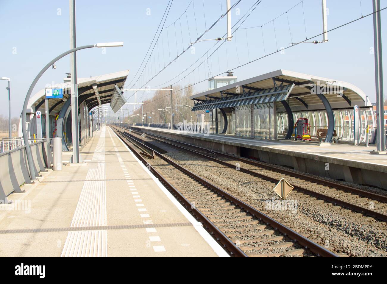Empty station Arnhem zuid in the Netherlands Stock Photo - Alamy