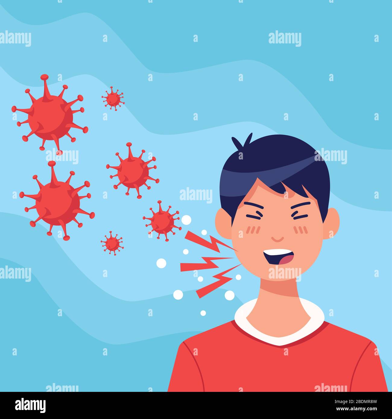 Covid cough particles hi-res stock photography and images - Alamy