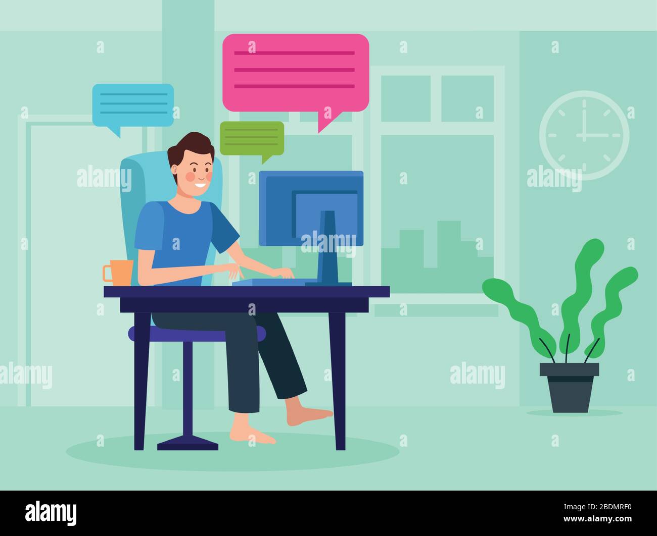 Table reunion Stock Vector Images - Alamy