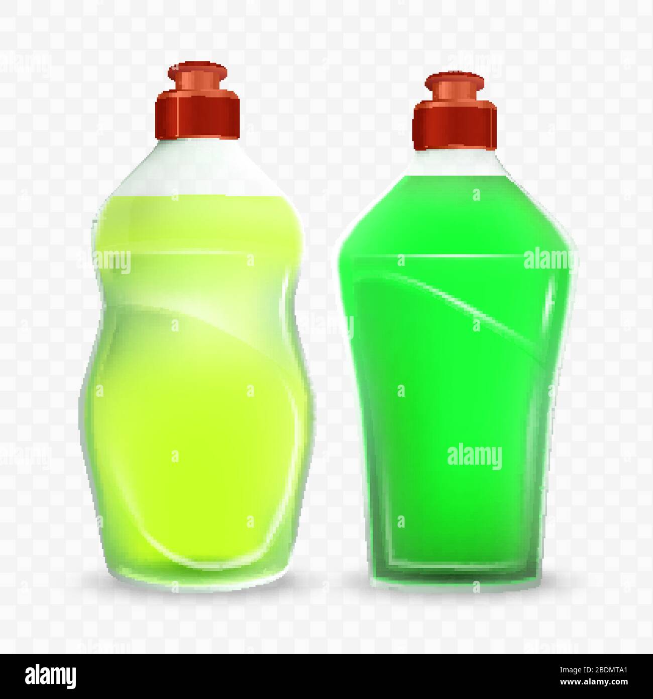 Bottle Of Dishwashing Detergent Liquid Set Vector Stock Vector Image ...