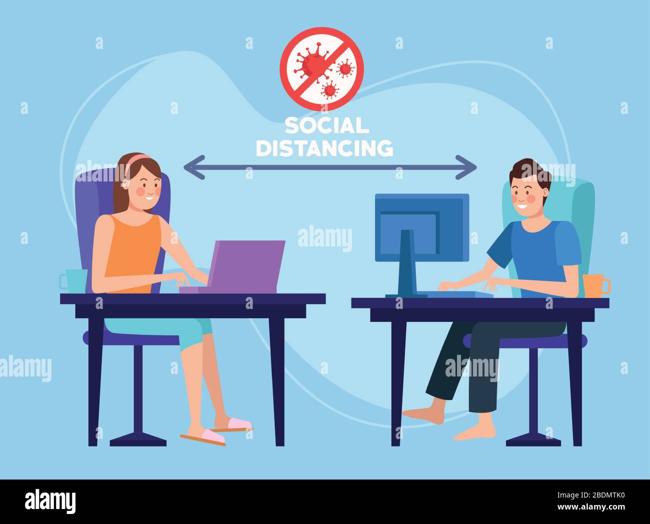 Distancing signal Stock Vector Images - Alamy