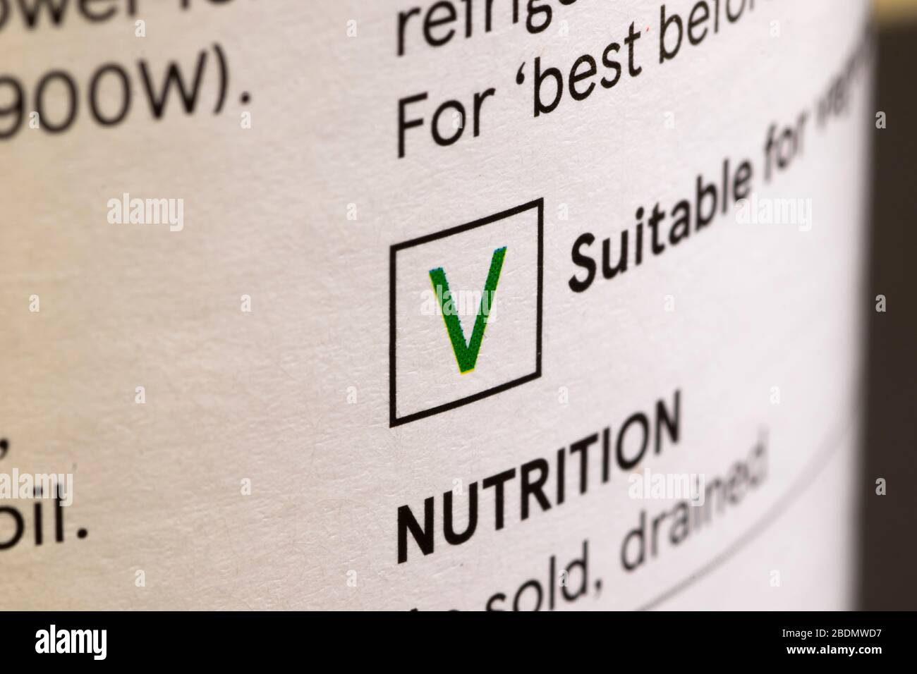 Suitable for vegetarians symbol hi-res stock photography and images - Alamy