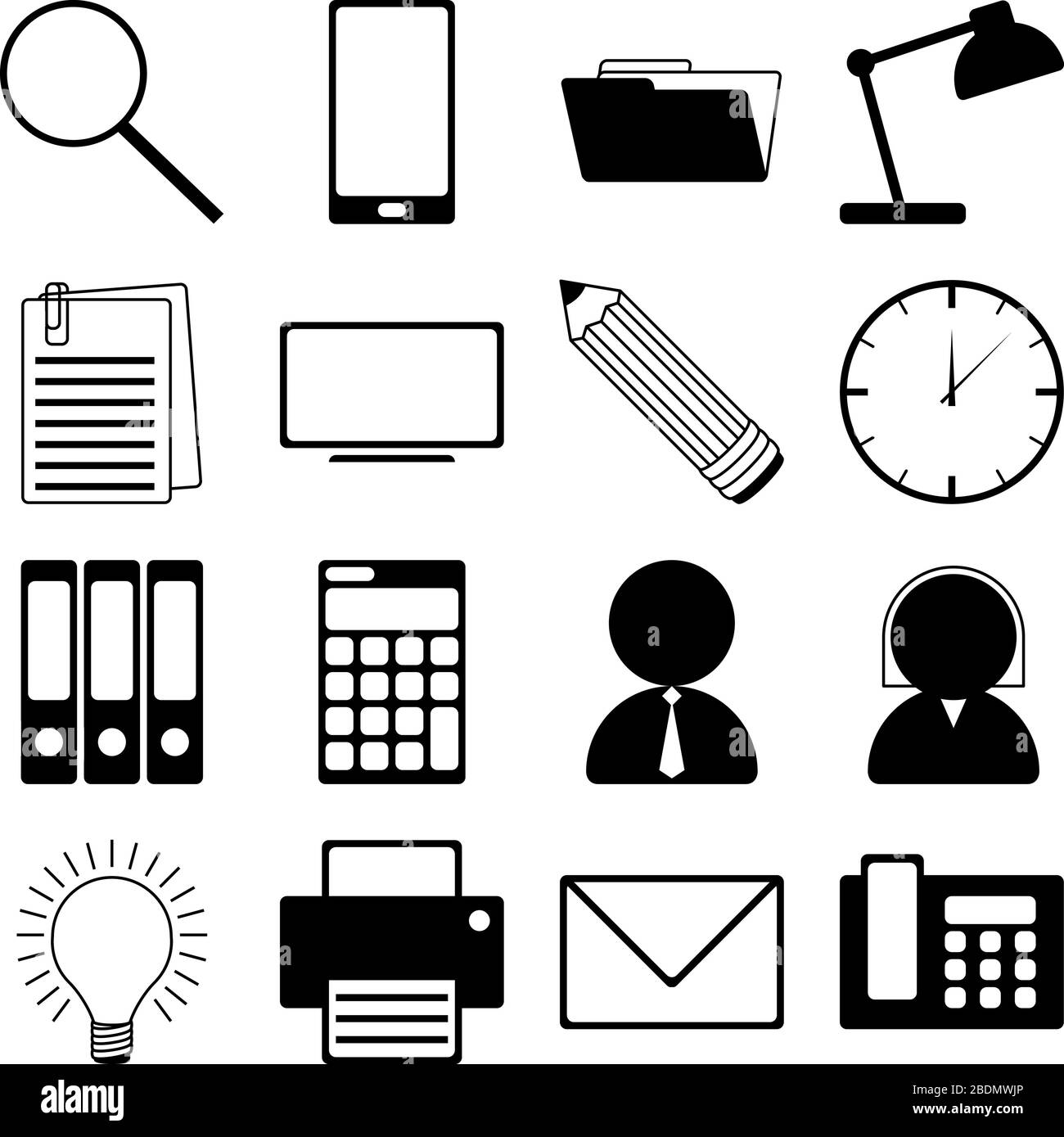 Set of business pictograms Stock Vector Image & Art - Alamy