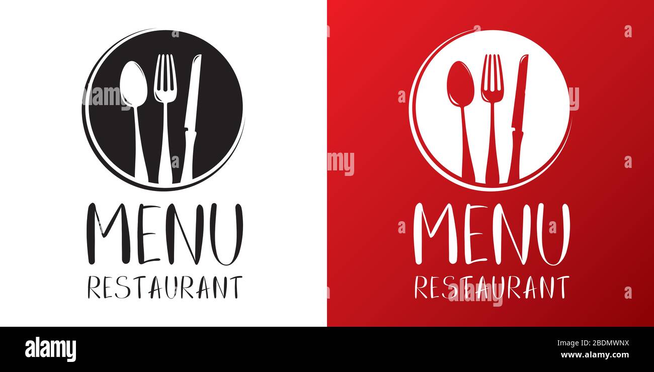 Restaurant menu vector logo template Stock Vector Image & Art - Alamy
