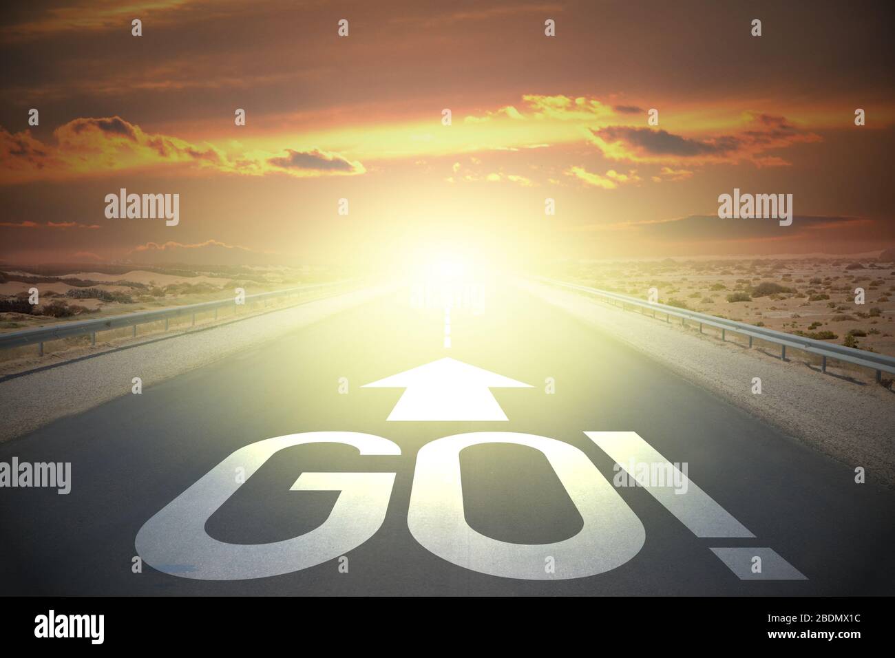 Road concept - go Stock Photo - Alamy