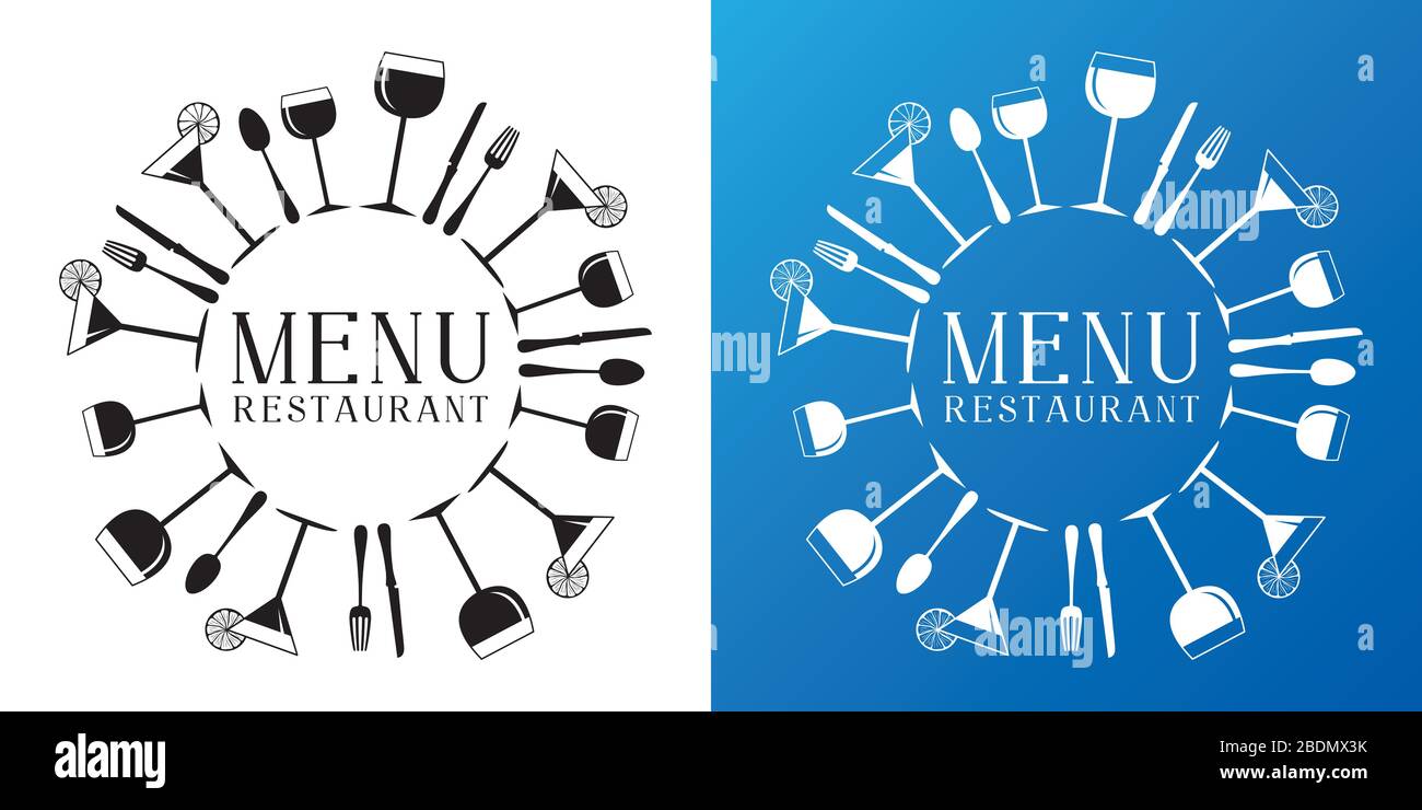 Restaurant/ drink bar menu vector logo template Stock Vector Image ...