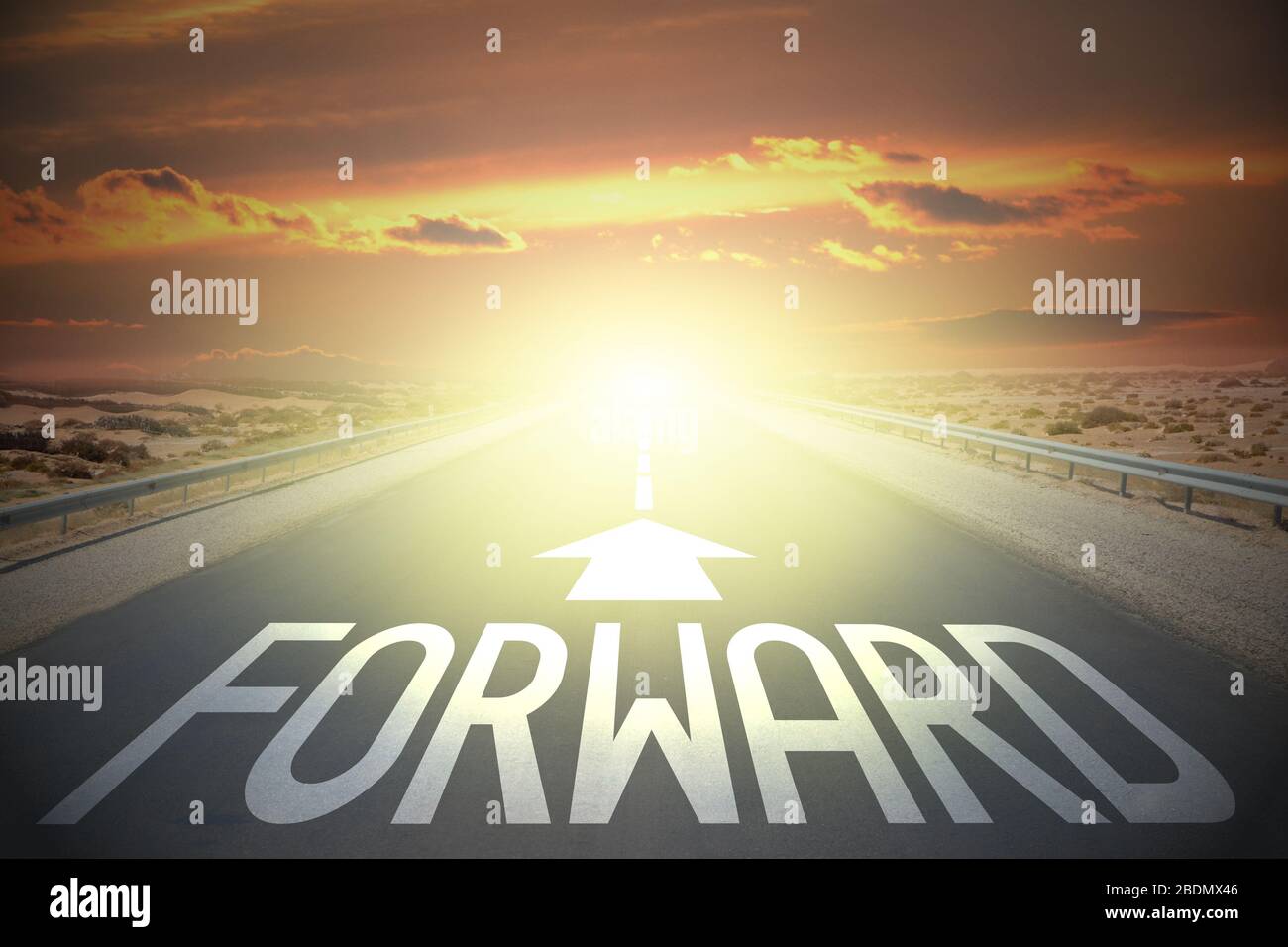 Road concept - forward Stock Photo - Alamy