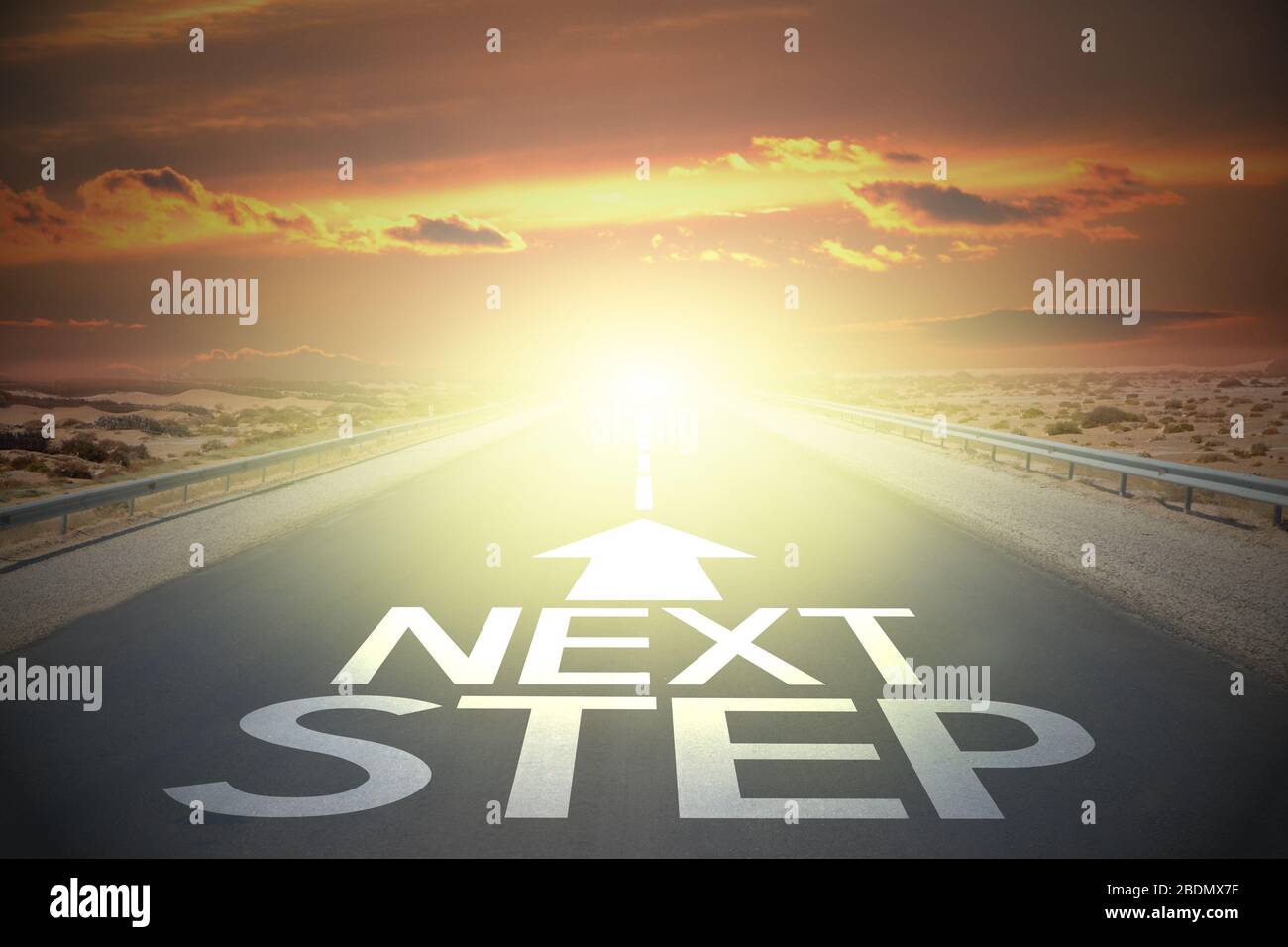Road concept - next step Stock Photo - Alamy