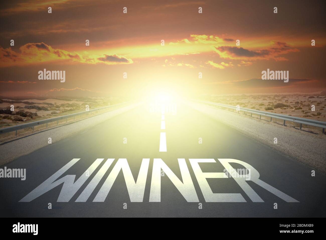 Road concept - winner Stock Photo - Alamy