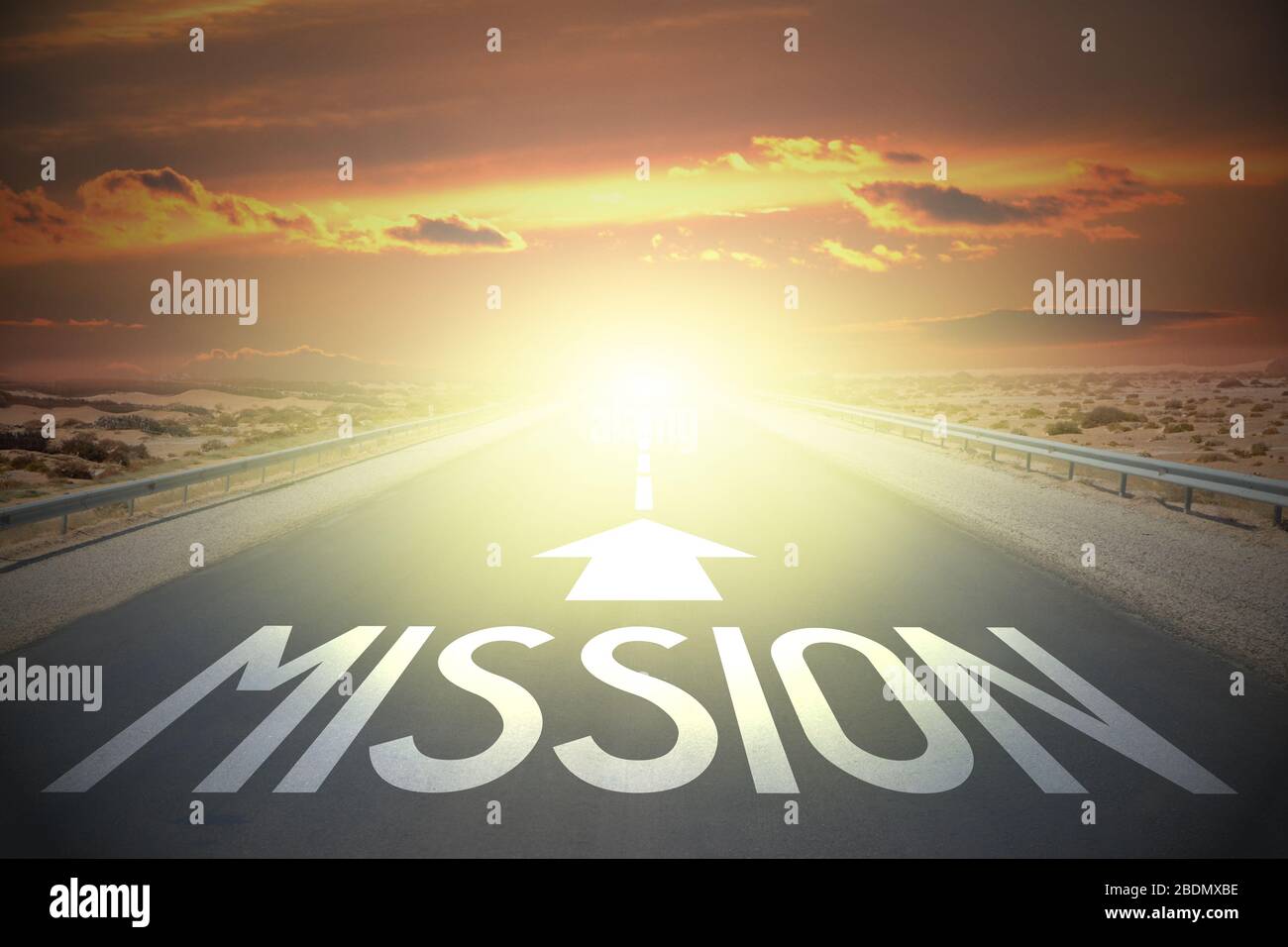 Road concept - mission Stock Photo - Alamy