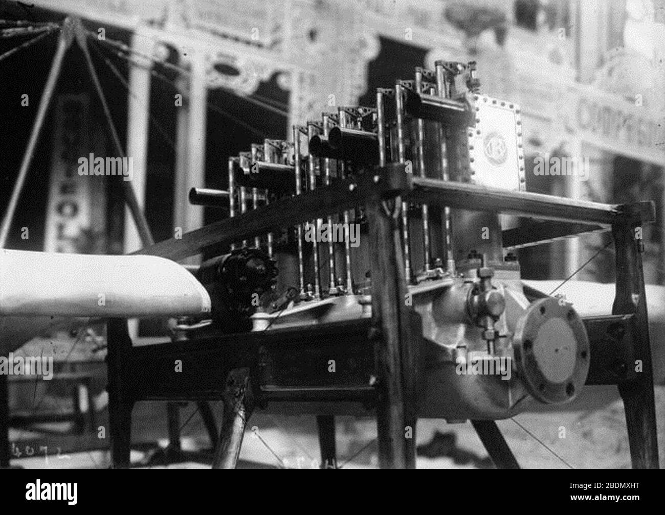Hanriot 1909 monoplane - Buchet 50hp engine Stock Photo - Alamy