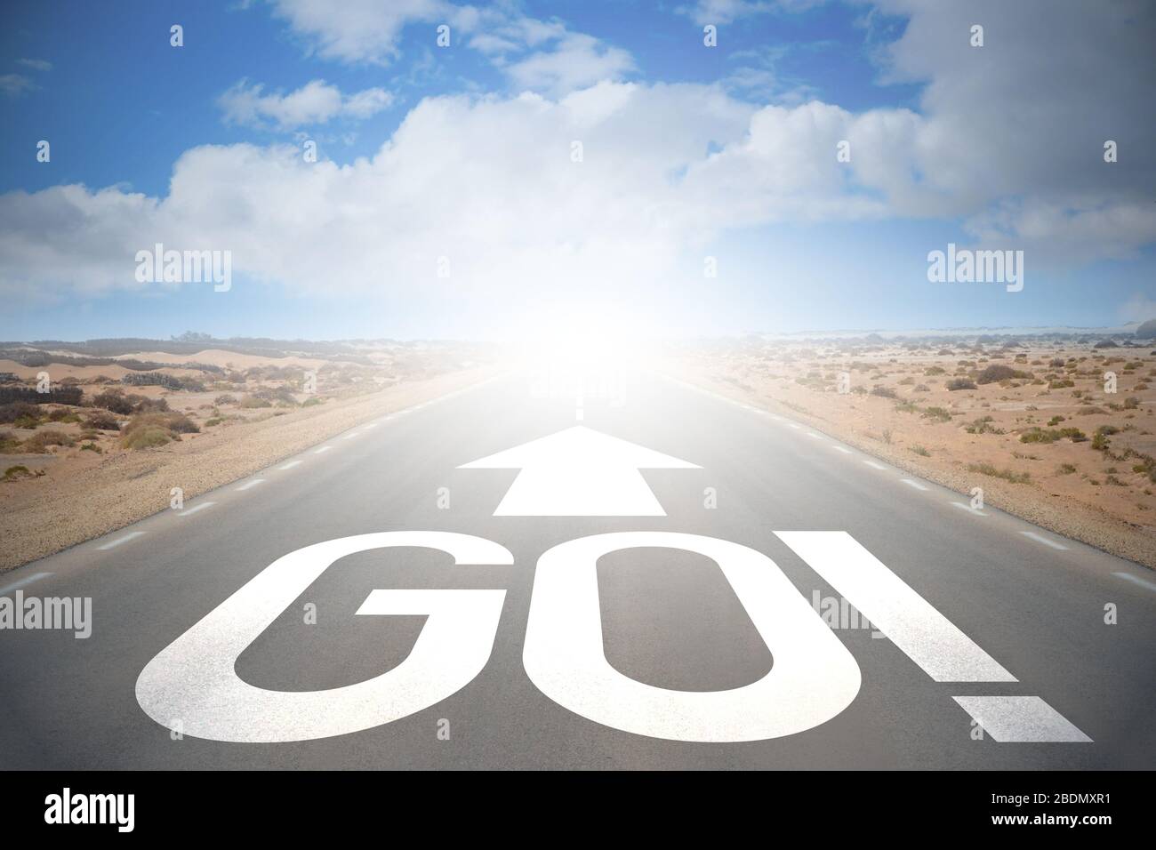 Road concept - go Stock Photo - Alamy