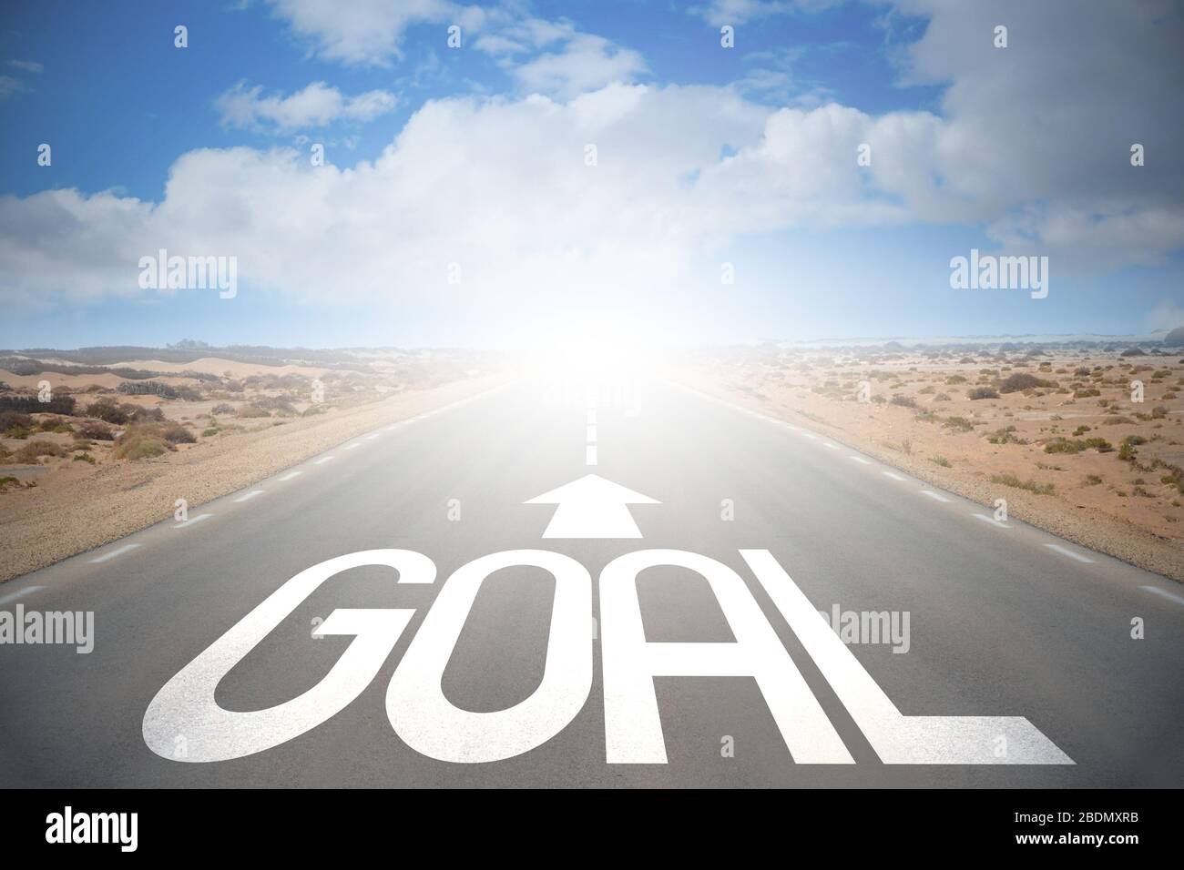 Road concept - goal Stock Photo - Alamy