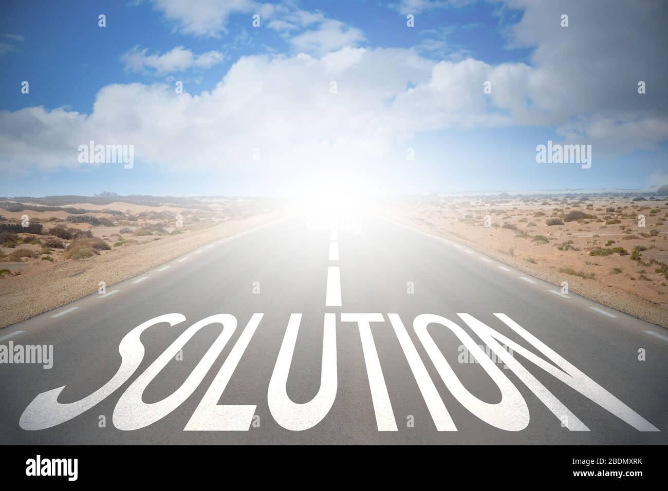 Road concept - solution Stock Photo - Alamy