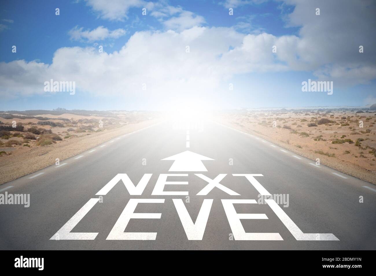 Road concept - next level Stock Photo - Alamy