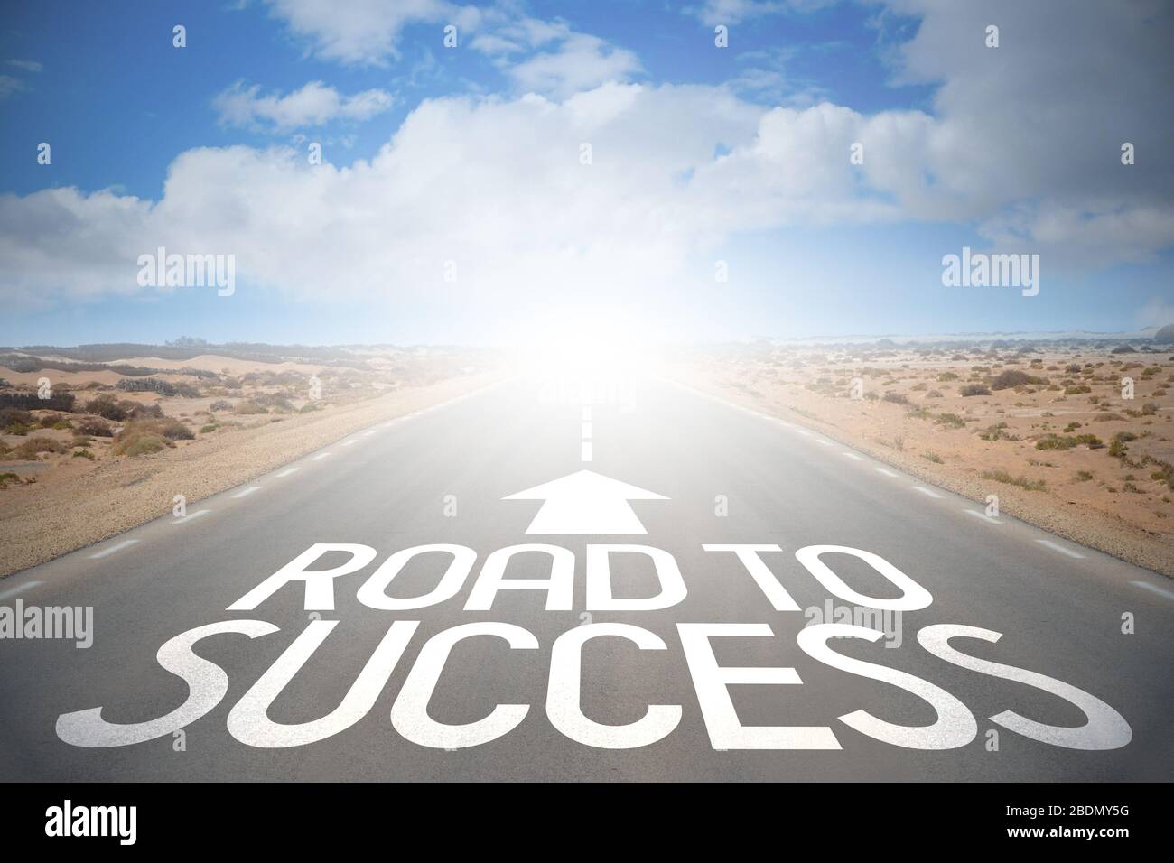 Road concept - road to success Stock Photo - Alamy