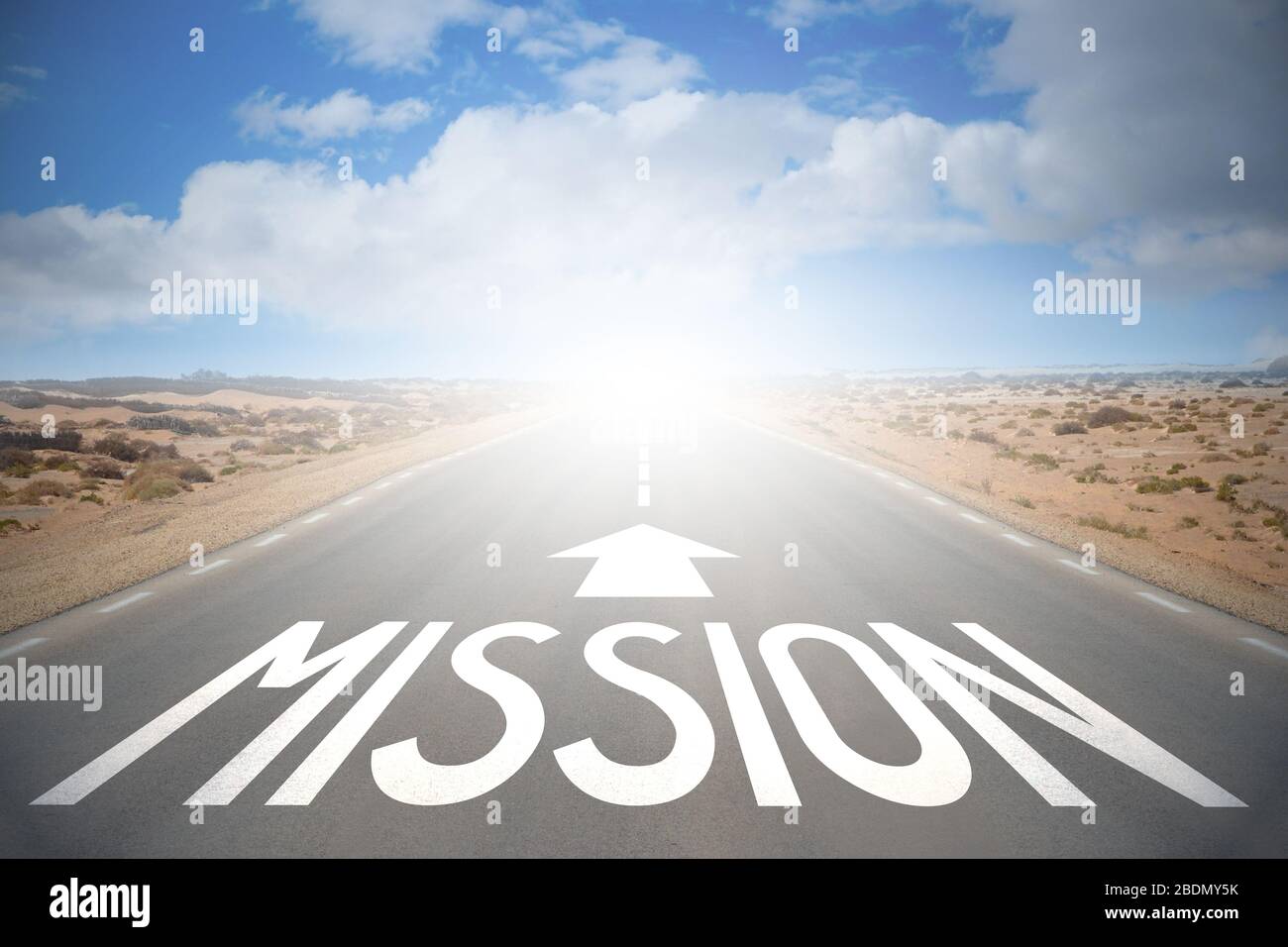 Road concept - mission Stock Photo - Alamy