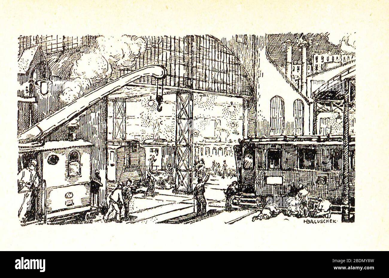 Hans Baluschek BC4ü 010 Stock Photo - Alamy