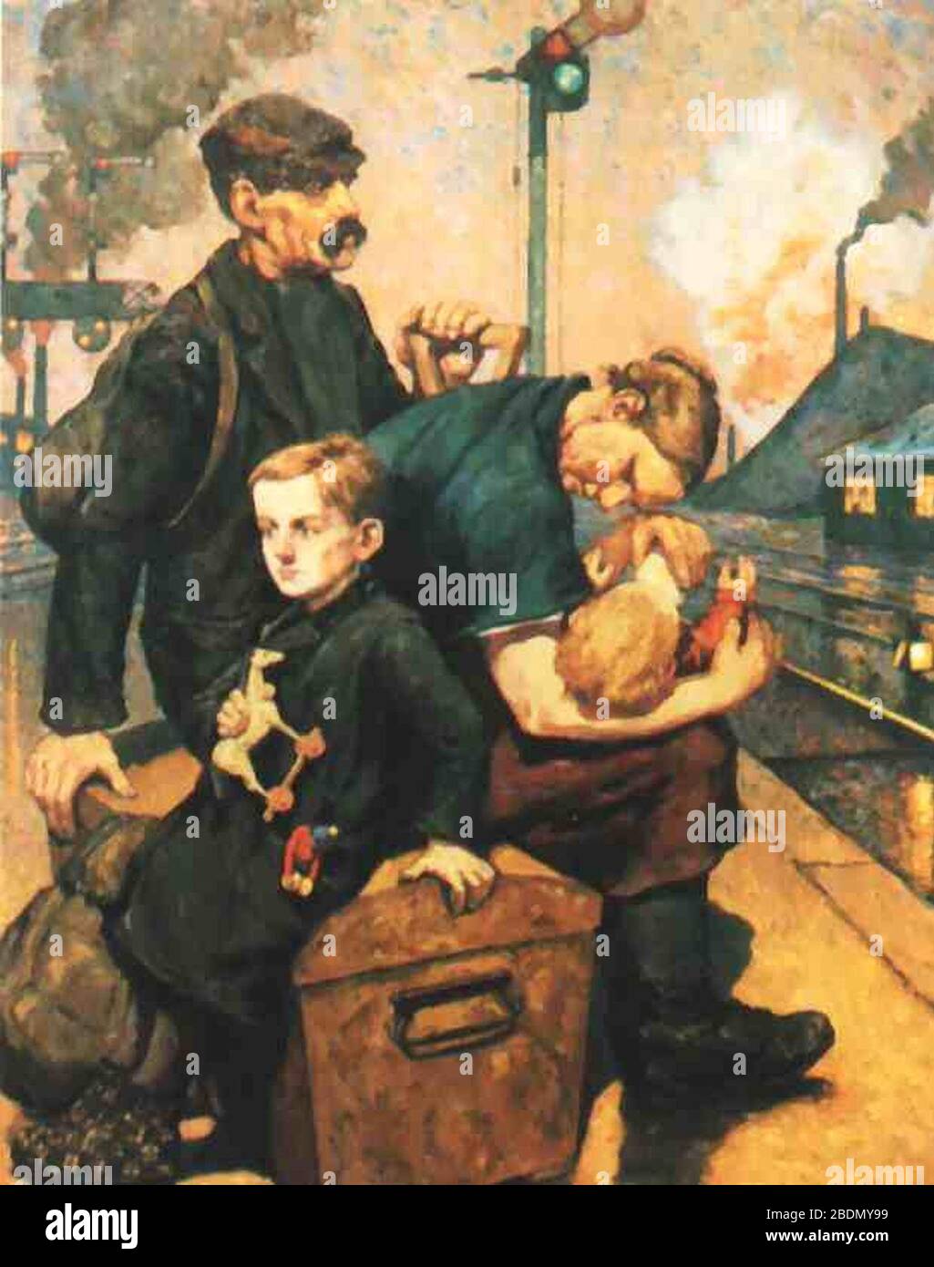 Hans Baluschek Auswanderer Stock Photo - Alamy