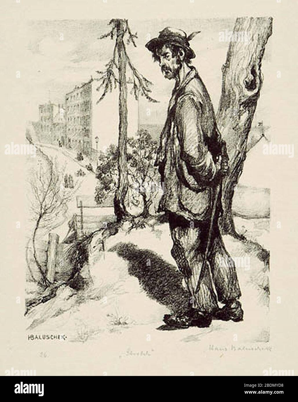 Hans Baluschek Strolch Stock Photo - Alamy