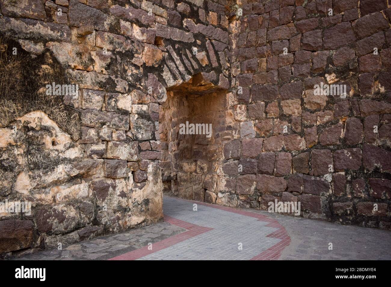The Stone block Steps walk path in the Fort stock photograph image ...