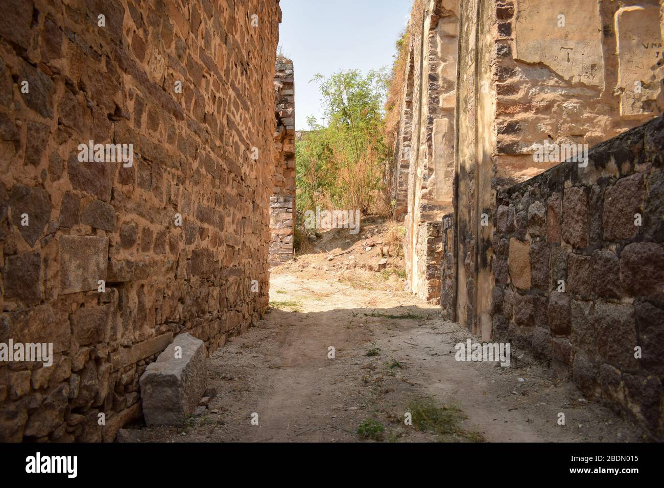 Pathway in Old Ancient Fort Background stock photograph image Stock ...