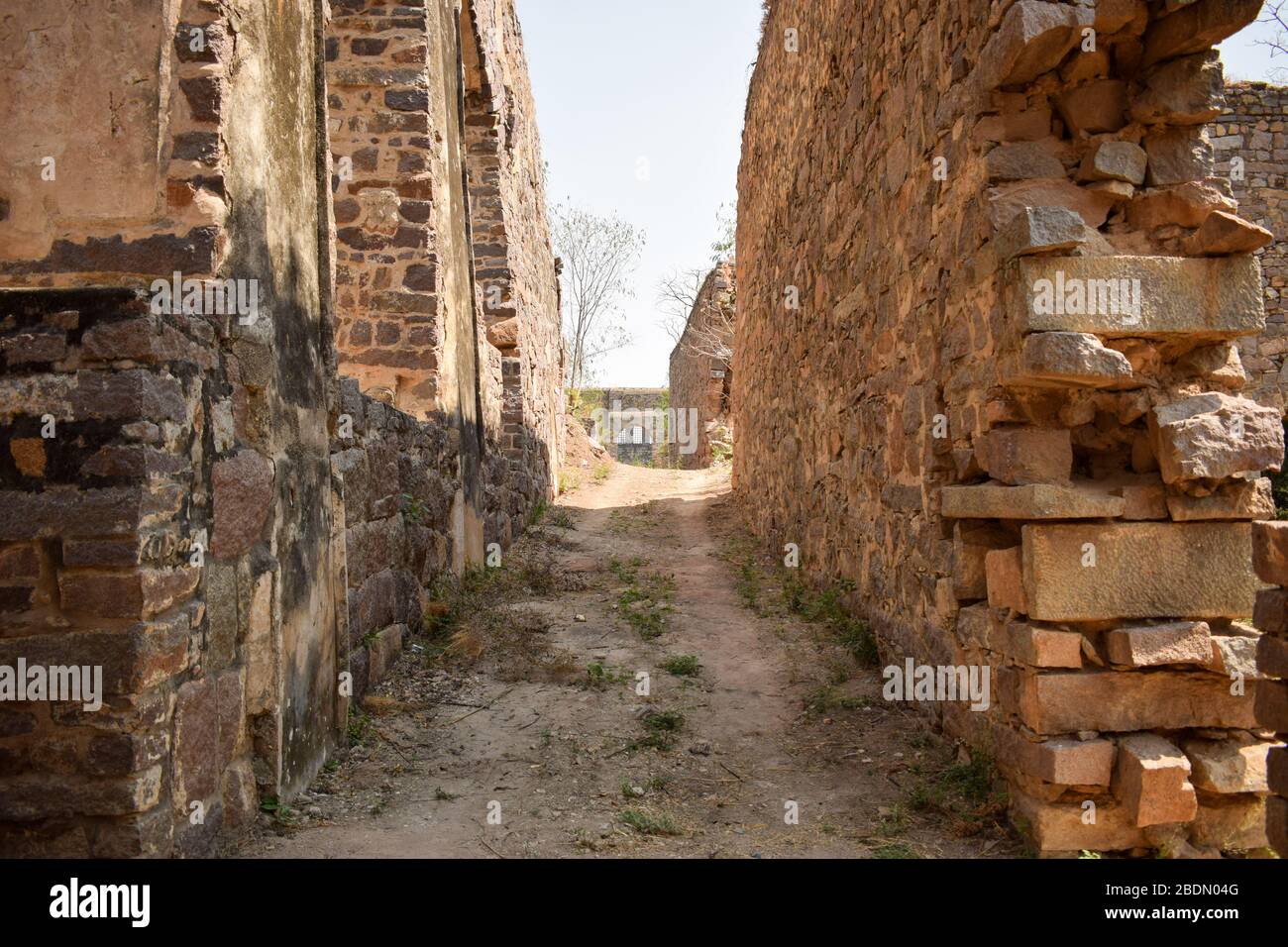 Pathway in Old Ancient Fort Background stock photograph image Stock ...