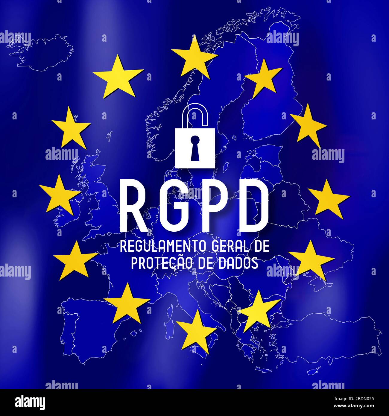 RGPD/ GDPR (English) - General Data Protection Regulation Stock Photo ...