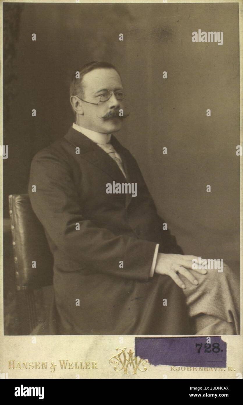 Hans Christian Gram portrait by Hansen & Weller Stock Photo - Alamy