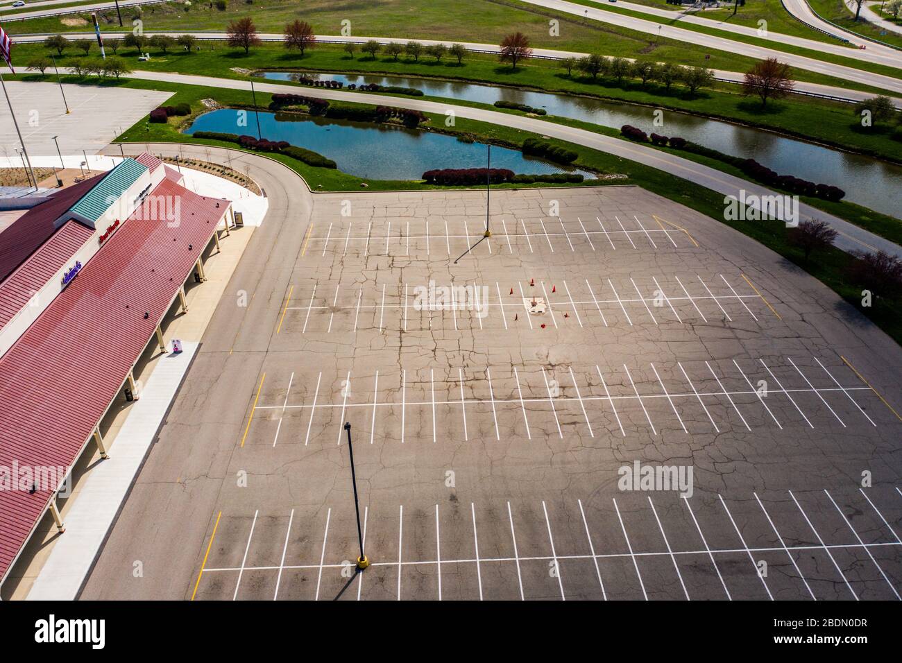 The abandoned Indiana Preumium Outlets mall in Edinburgh, Indiana Stock ...