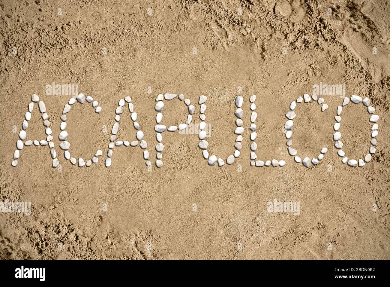 Acapulco - beach, sand, stones Stock Photo - Alamy