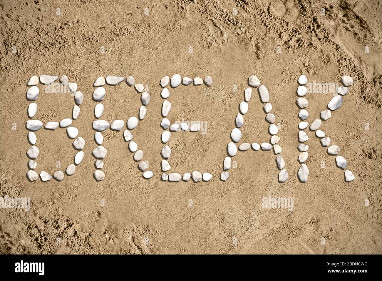 Break - beach, sand, stones Stock Photo - Alamy