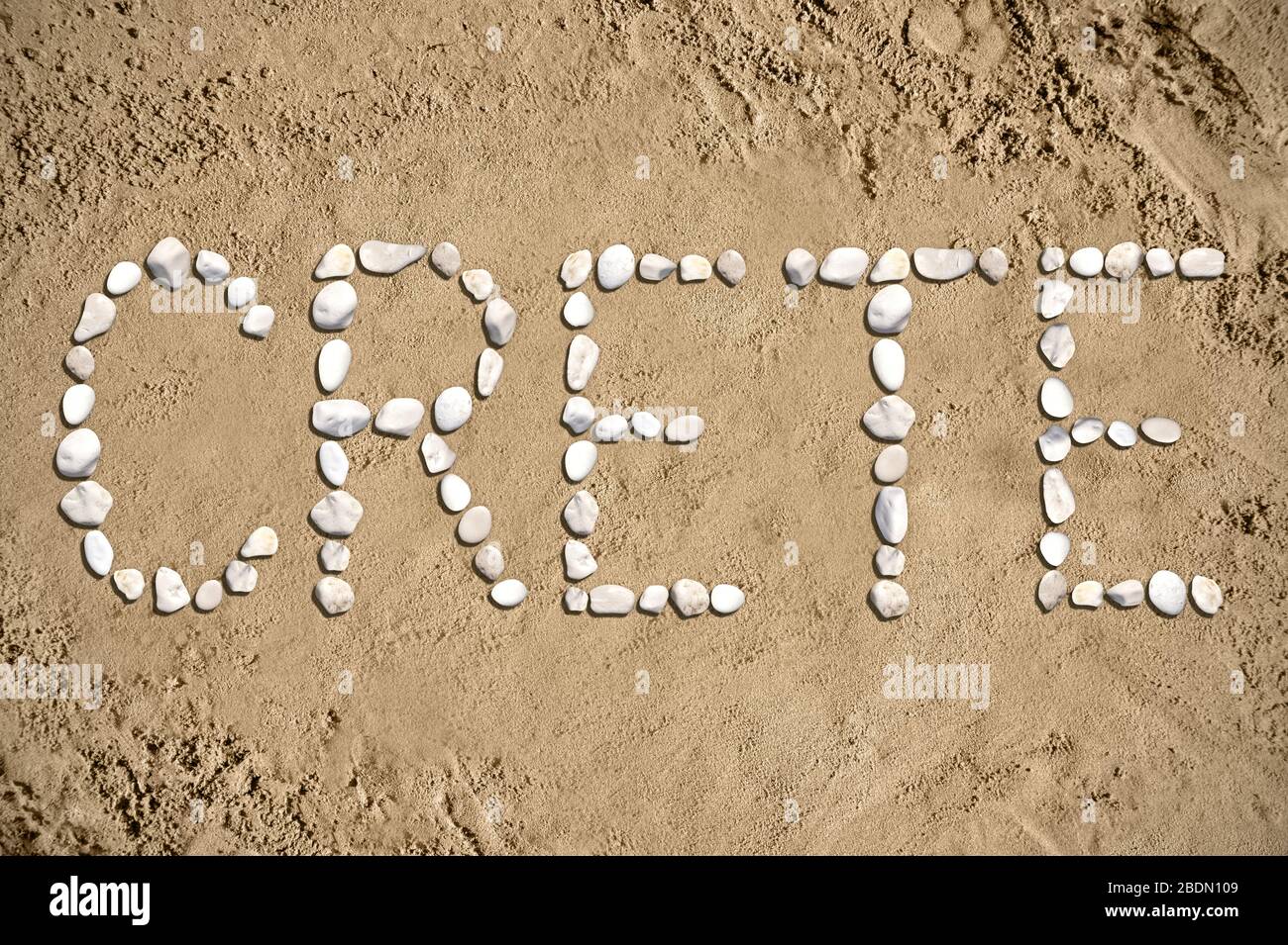 Crete - beach, sand, stones Stock Photo - Alamy