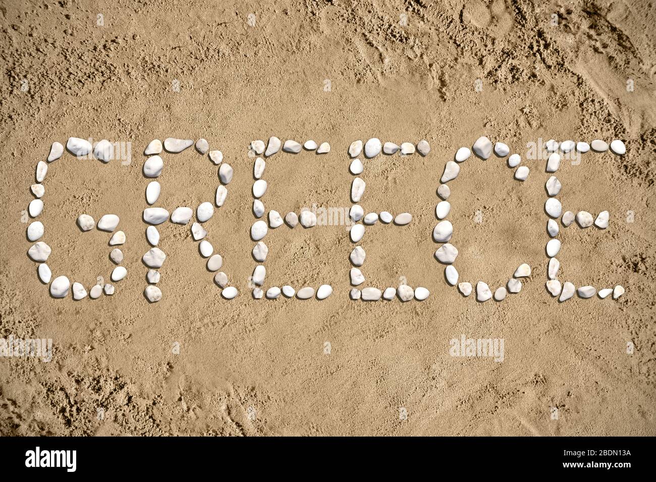 Greece - beach, sand, stones Stock Photo - Alamy