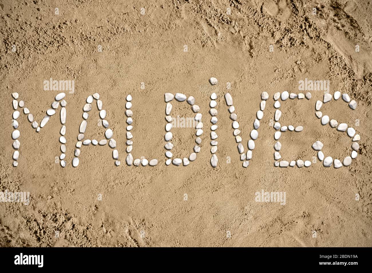 Maldives - beach, sand, stones Stock Photo - Alamy