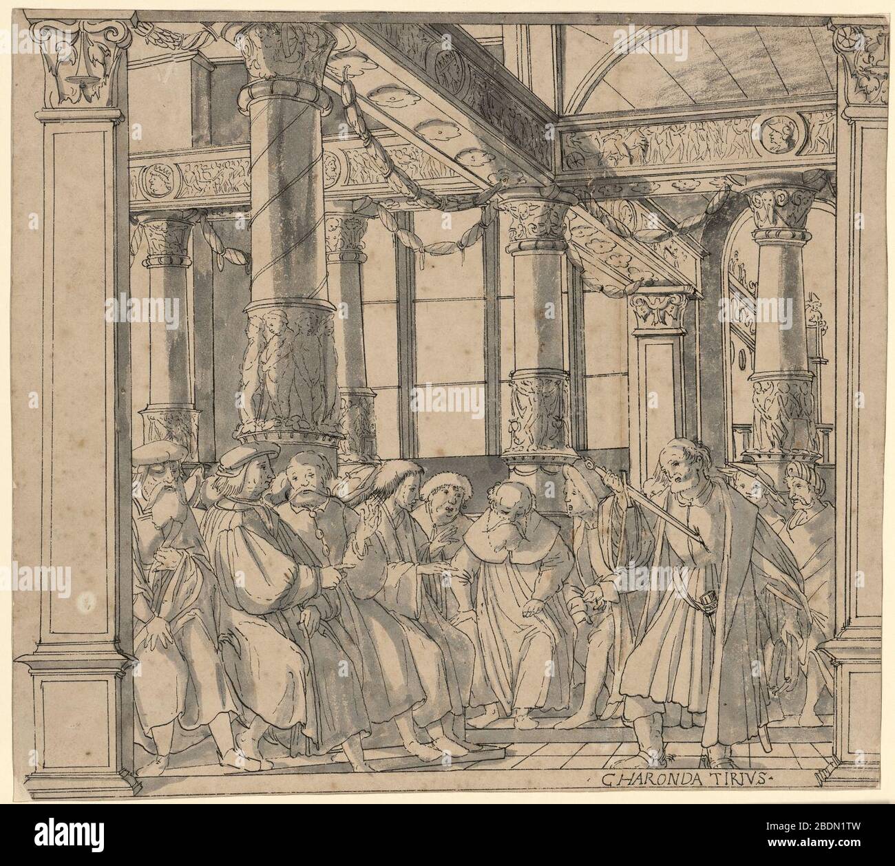 Hans Holbein d. J. (Kopie nach) - Der Selbstmord des Charondas, um 1523 ...