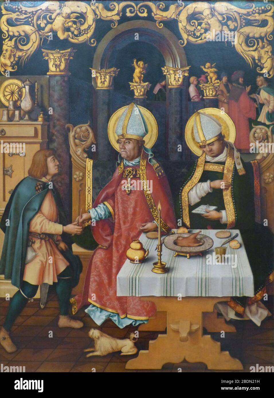 Hans Holbein der Ältere - Hl. Ulrich und Conrad Stock Photo - Alamy