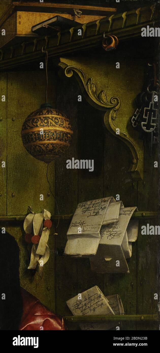 Hans Holbein der Jüngere - Der Kaufmann Georg Gisze Stock Photo - Alamy