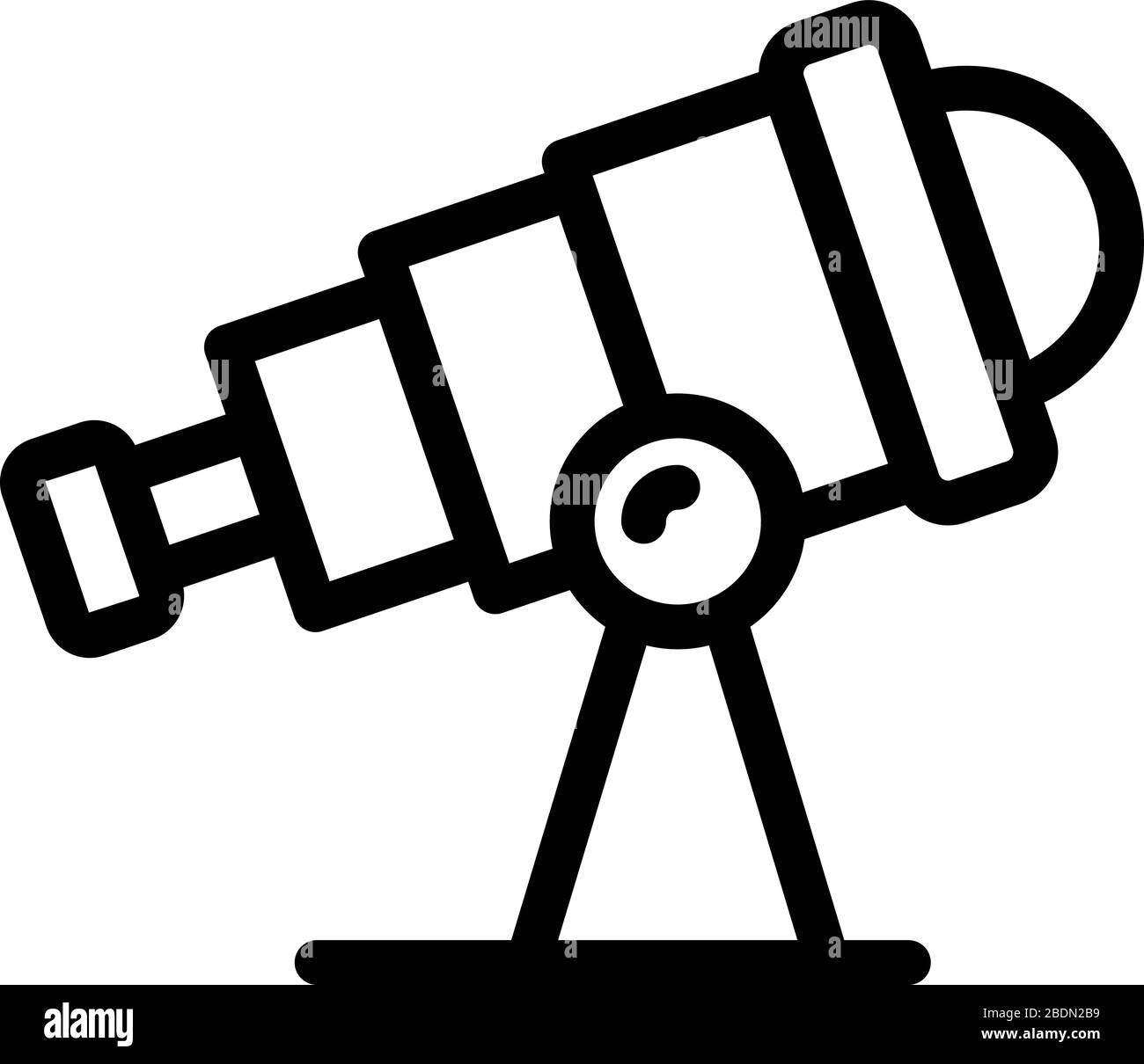Spyglass icon, outline style Stock Vector Image & Art - Alamy