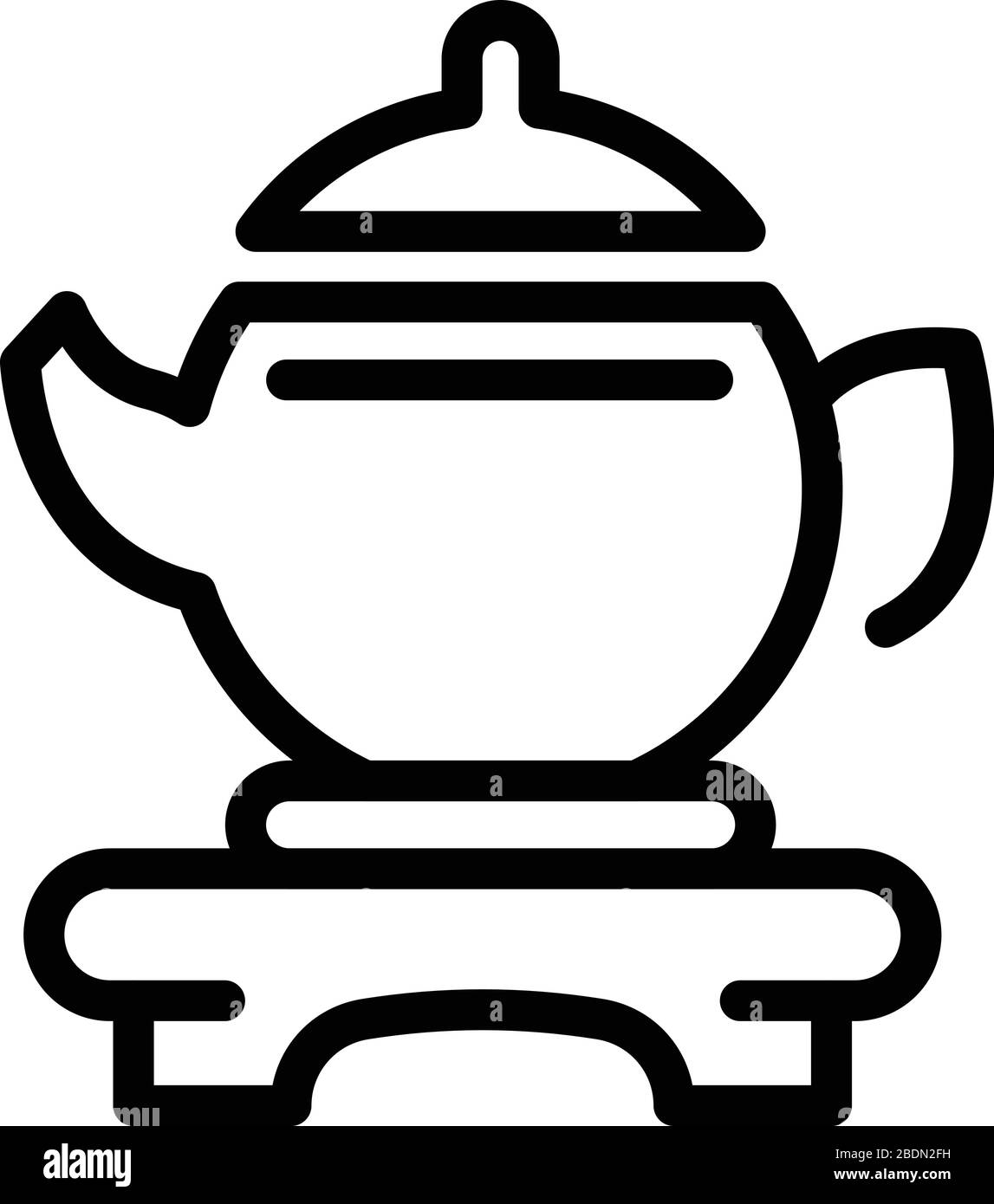 Tea pot icon, outline style Stock Vector Image & Art - Alamy