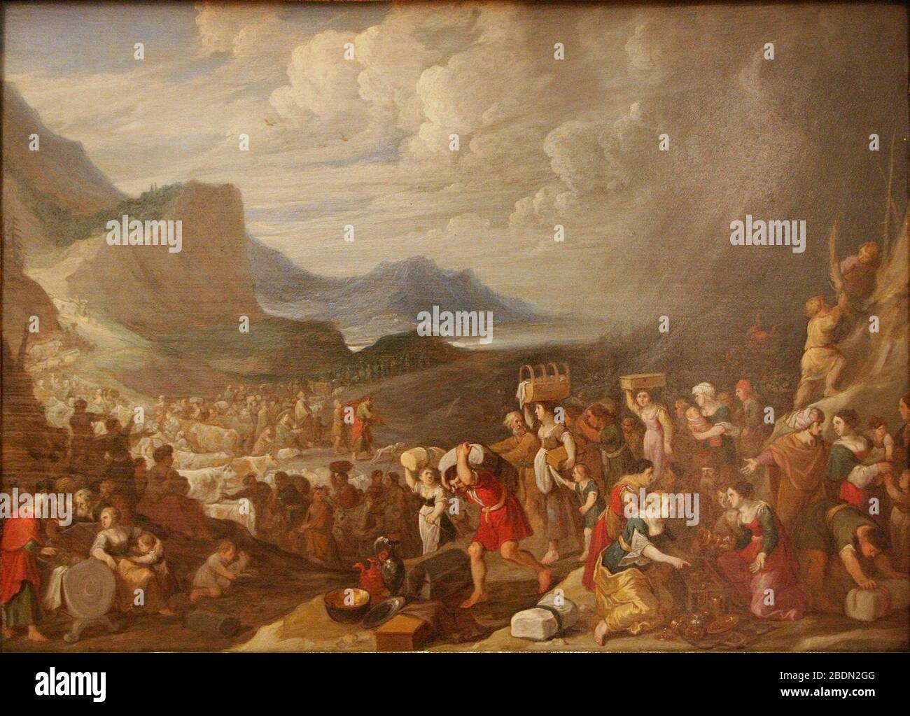 Hans Jordaens (III) - Le passage de la Mer Rouge Stock Photo - Alamy