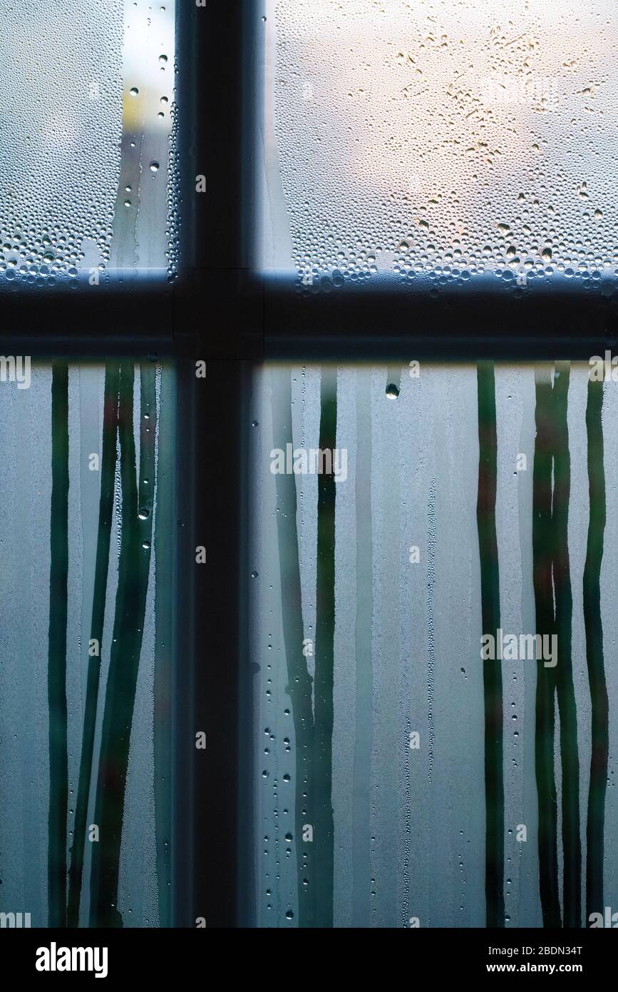 After the rain of the local window Stock Photo - Alamy