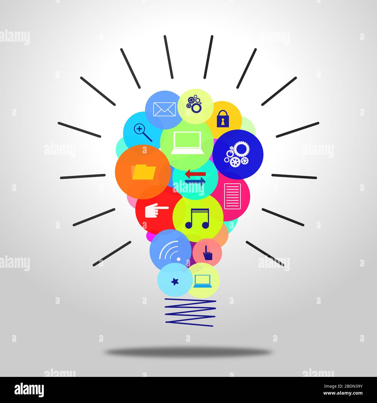Idea/ creativity concept - illustration Stock Photo - Alamy